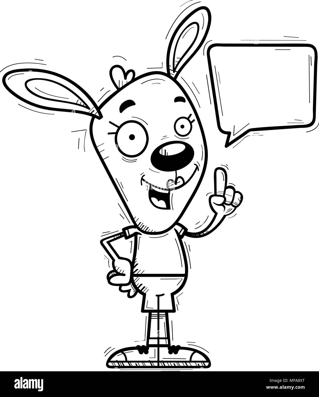 Talking rabbit Stock Vector Images - Alamy