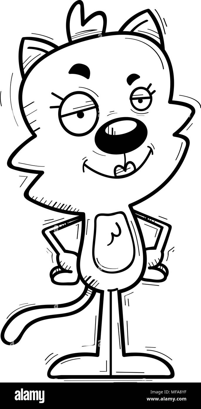 Smug cat Stock Vector Images - Alamy