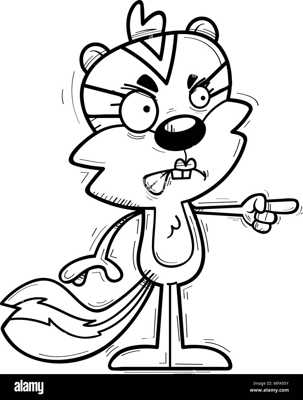 Cartoon illustration chipmunk looking Stock Vector Images - Alamy