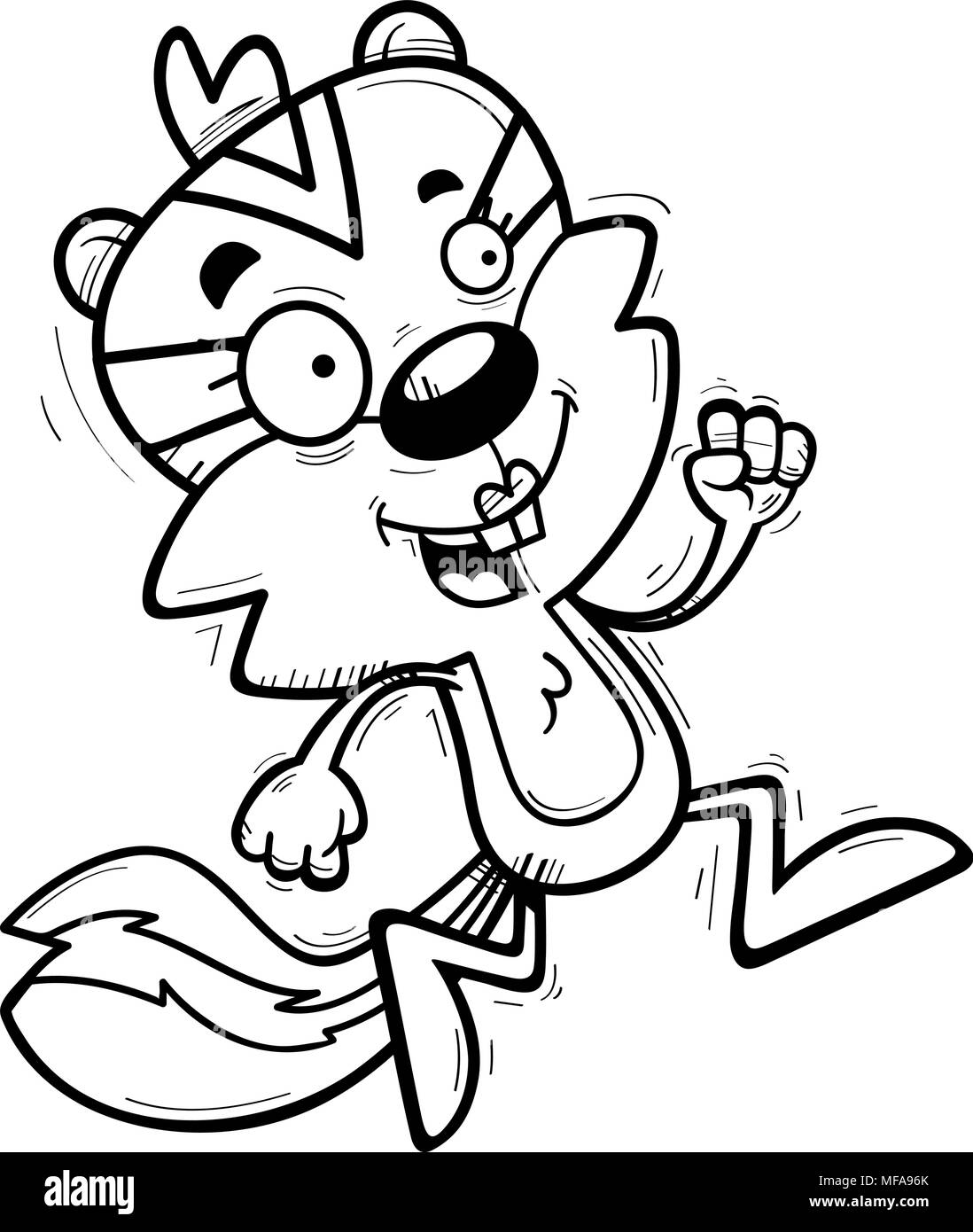 Running chipmunk Stock Vector Images - Alamy