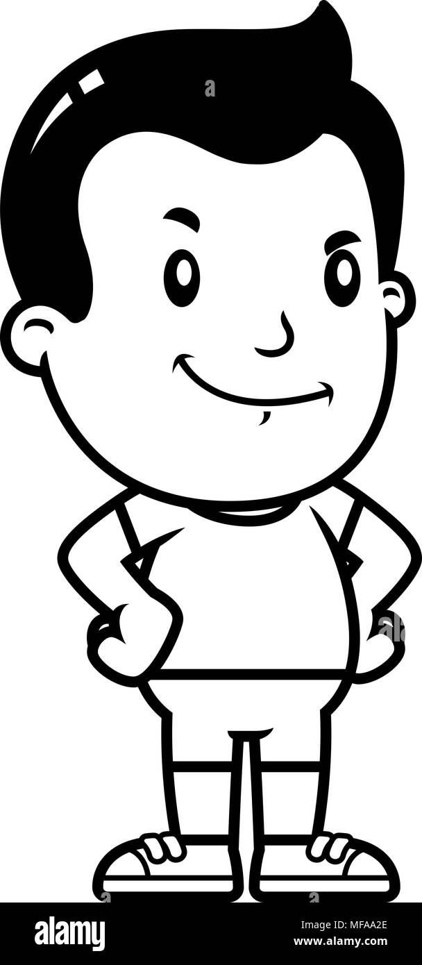 Confident Kid Cartoon