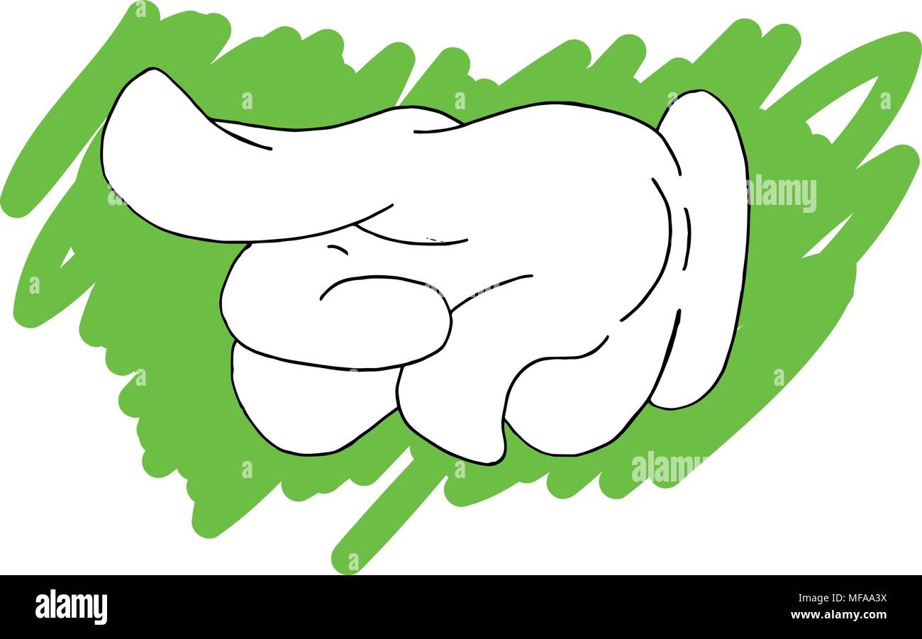 Black hand symbol indicating Stock Vector Images - Alamy