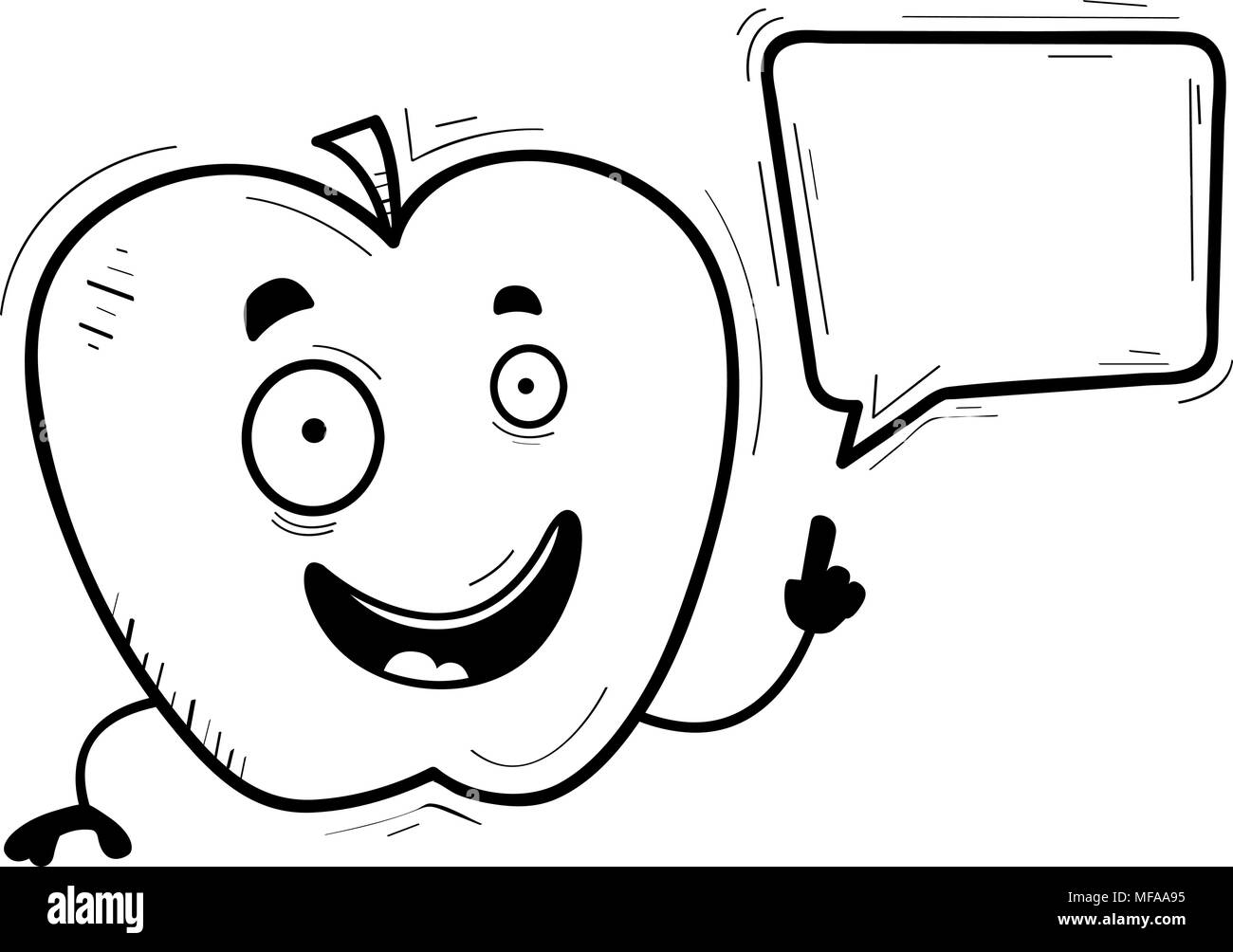 Apple clipart Black and White Stock Photos & Images - Alamy