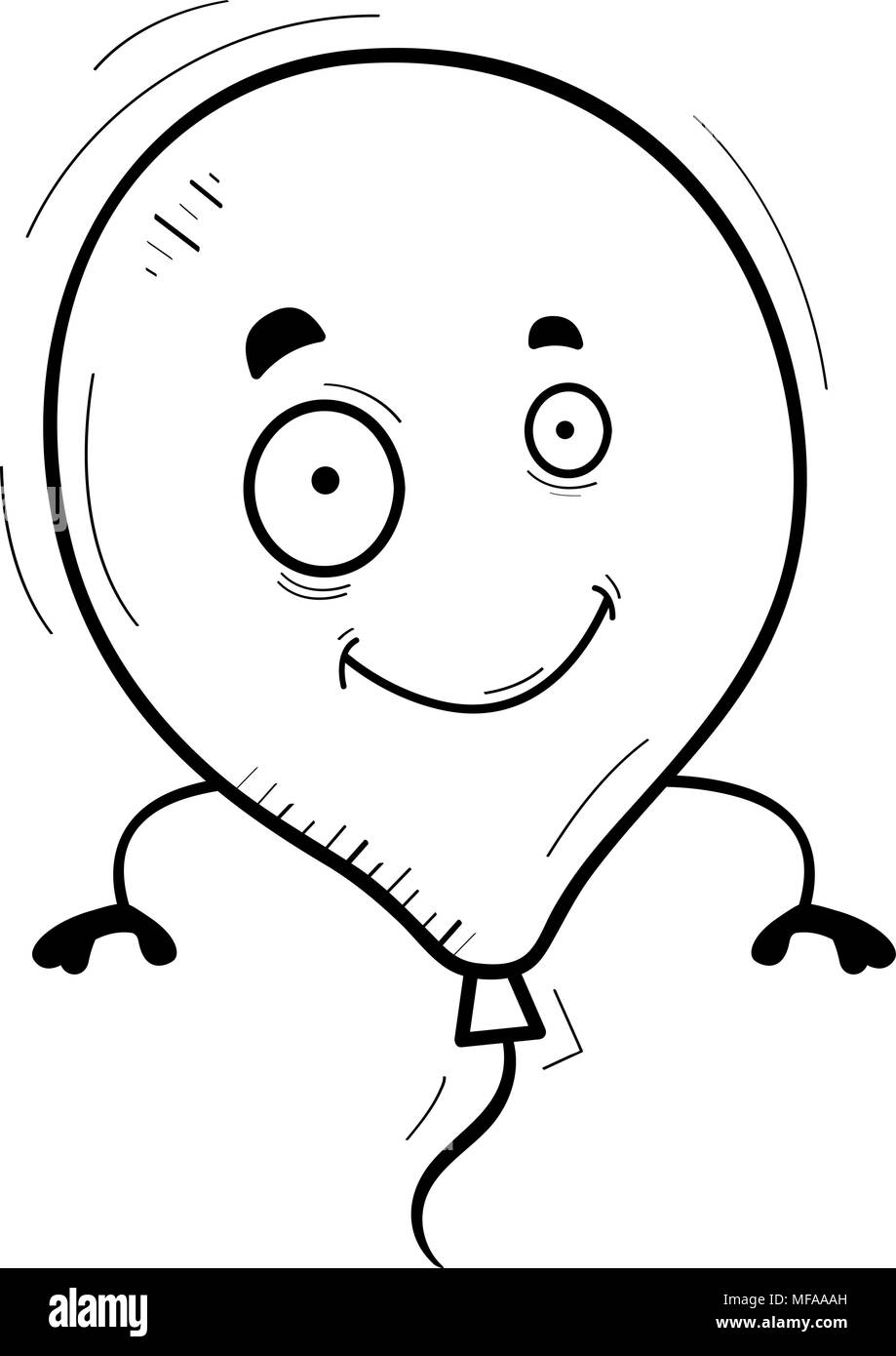 A cartoon illustration of a balloon smiling Stock Vector Image & Art ...