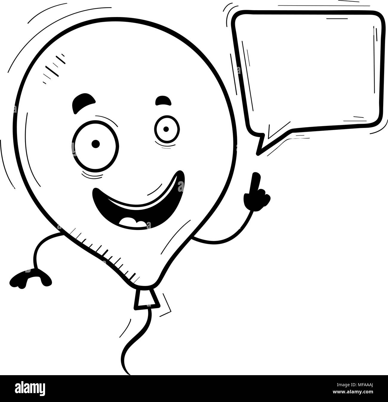A cartoon illustration of a balloon talking Stock Vector Image & Art ...