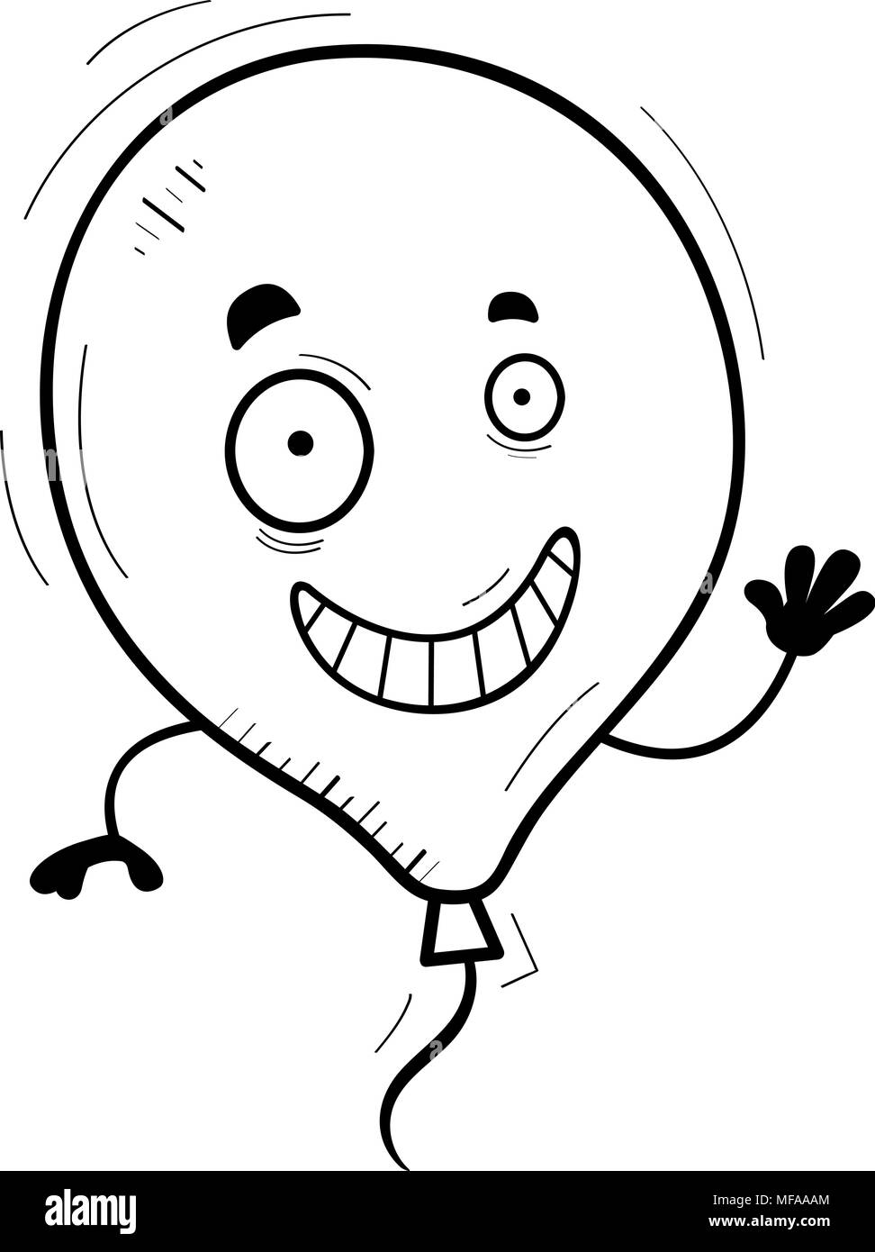 A cartoon illustration of a balloon waving Stock Vector Image & Art - Alamy