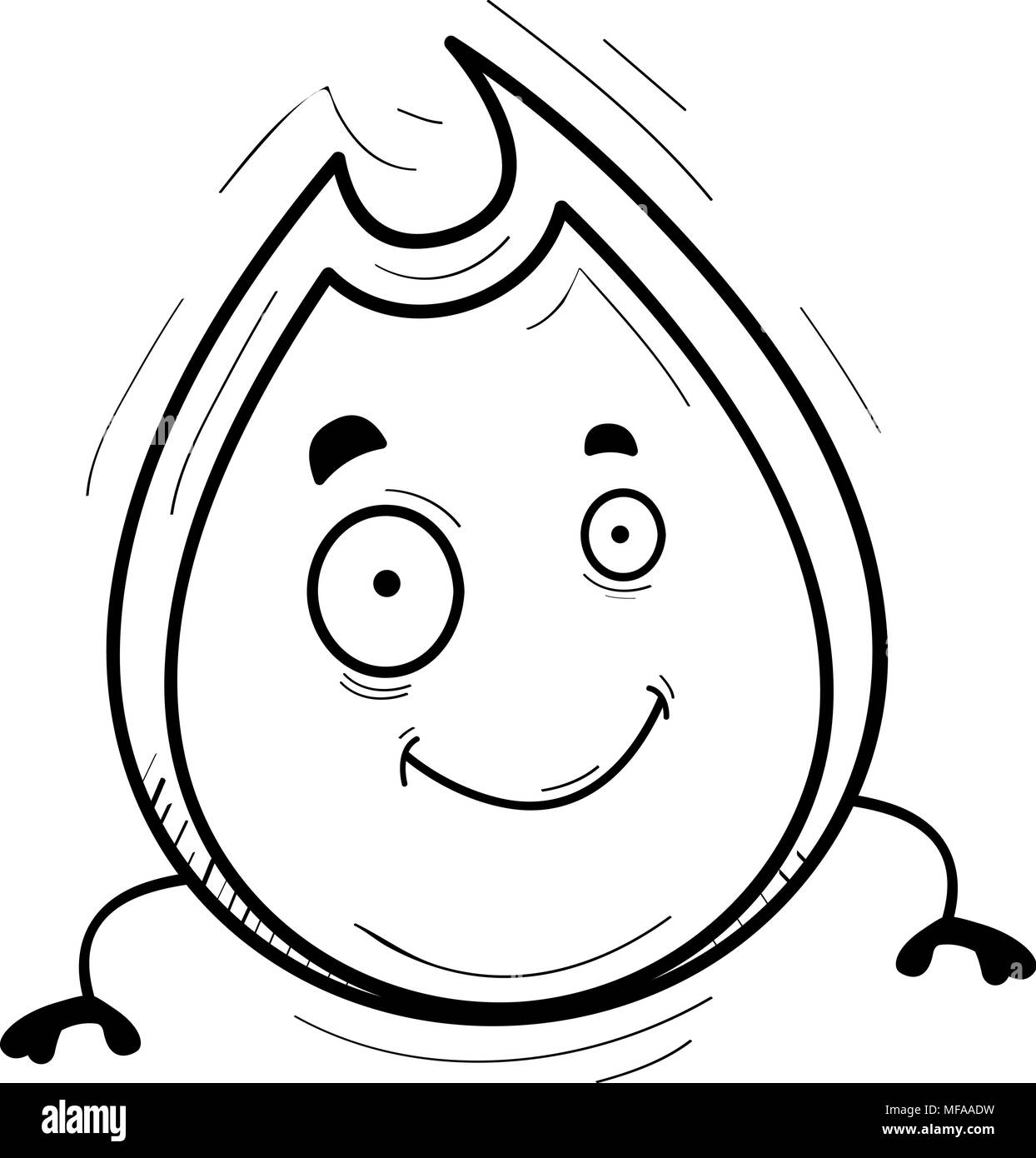 A cartoon illustration of a flame smiling Stock Vector Image & Art - Alamy