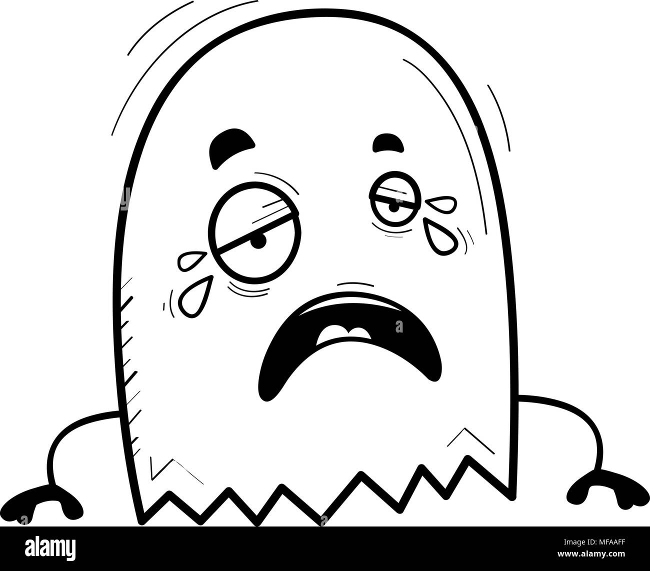 A cartoon illustration of a ghost crying Stock Vector Image & Art - Alamy
