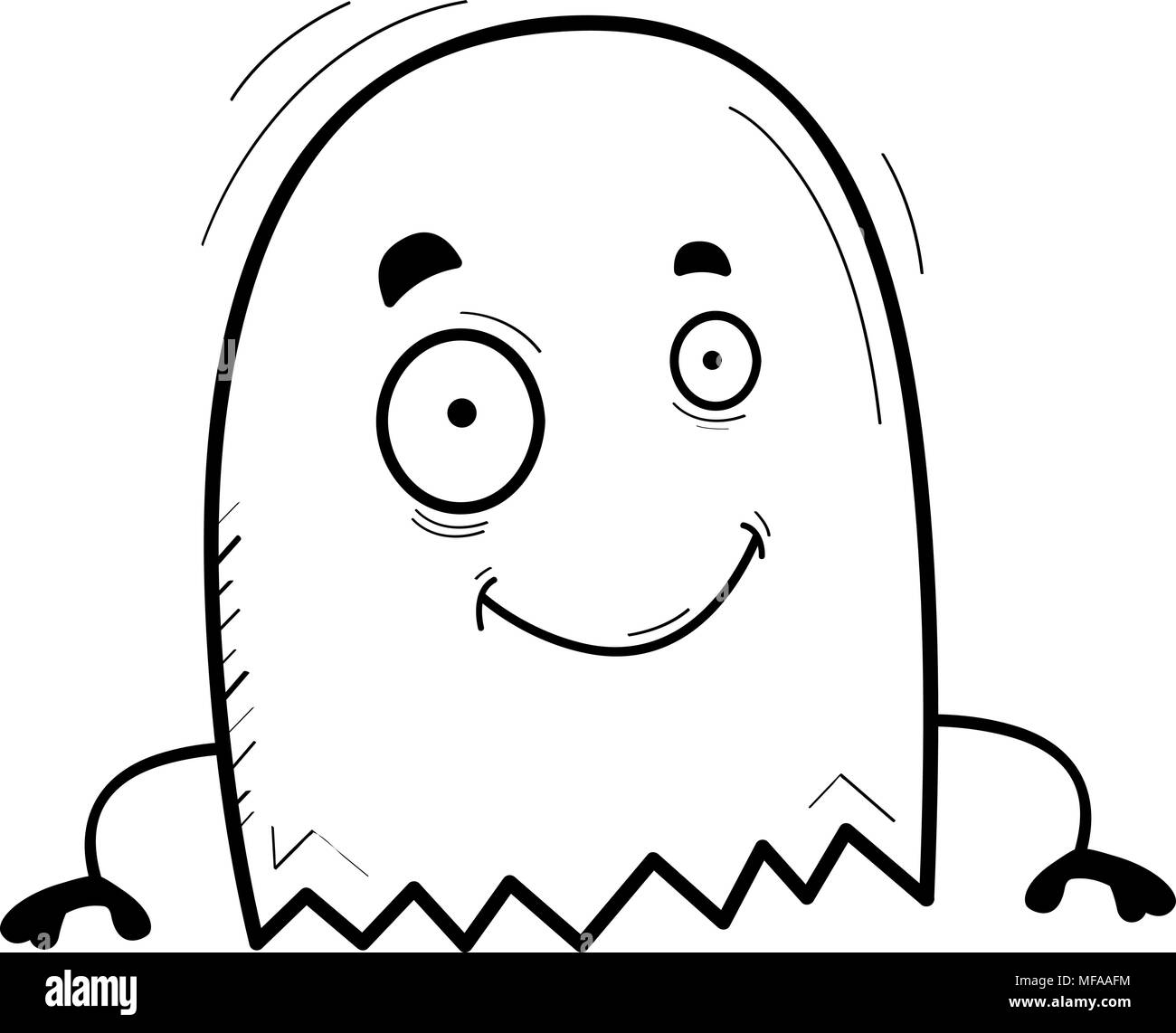 A cartoon illustration of a ghost smiling Stock Vector Image & Art - Alamy