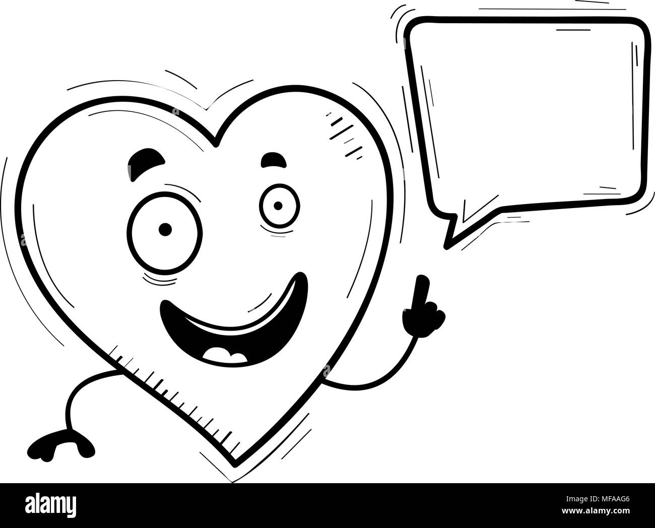 A cartoon illustration of a heart talking Stock Vector Image & Art - Alamy