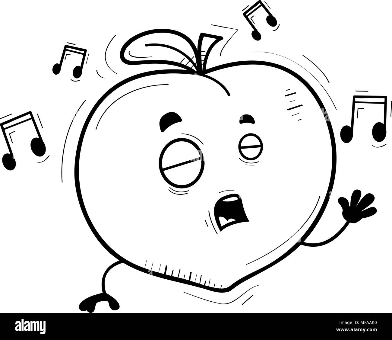 Peach clipart Black and White Stock Photos & Images - Alamy