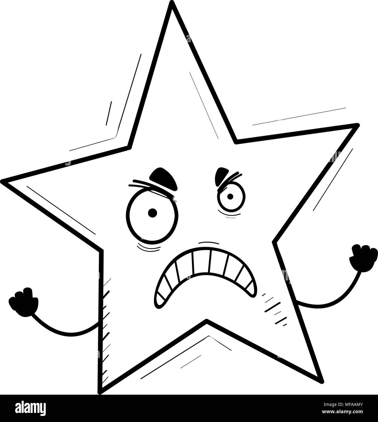 A cartoon illustration of a star looking angry Stock Vector Image & Art ...