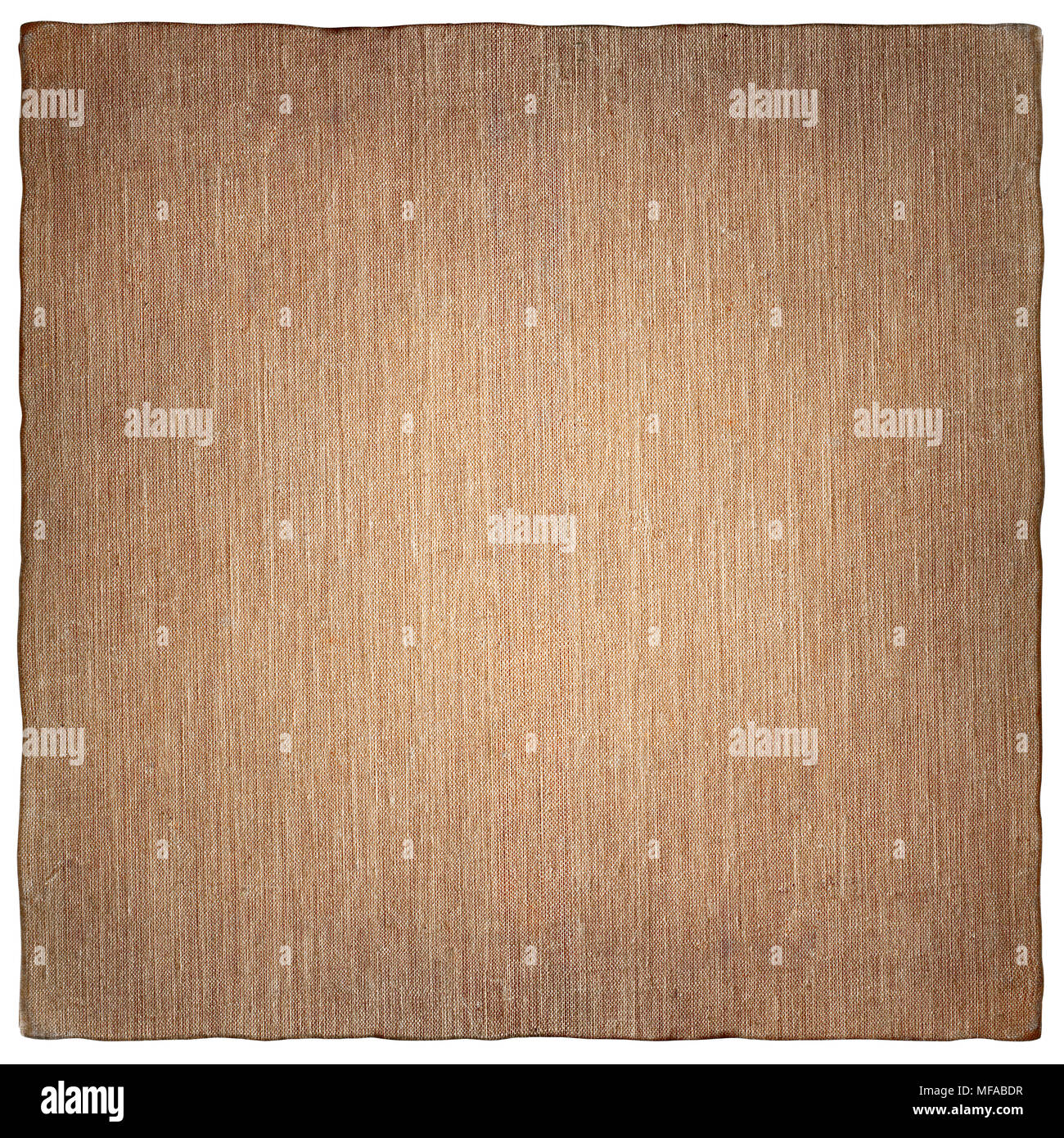 Square cotton sepia texture backgrounds isolated on white Stock Photo ...