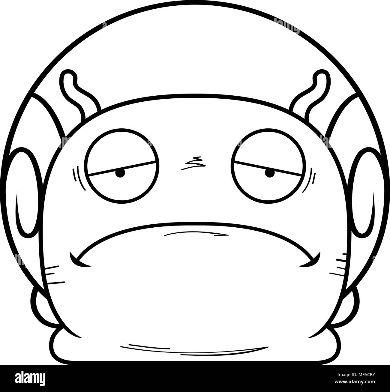 A cartoon illustration of a snail looking sad Stock Vector Image & Art ...