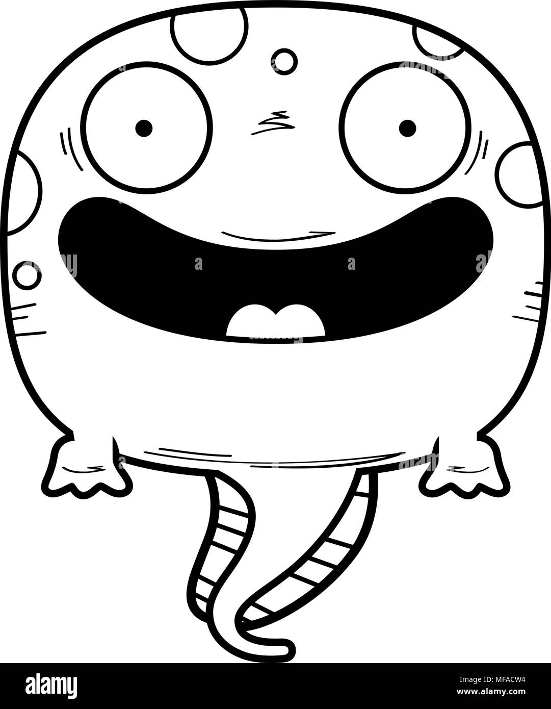 A cartoon illustration of a tadpole smiling Stock Vector Image & Art ...