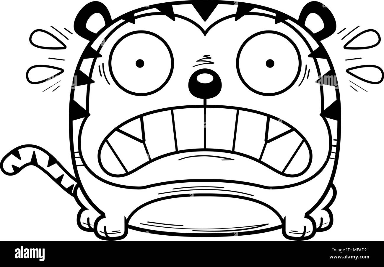 Scared tiger Stock Vector Images - Alamy