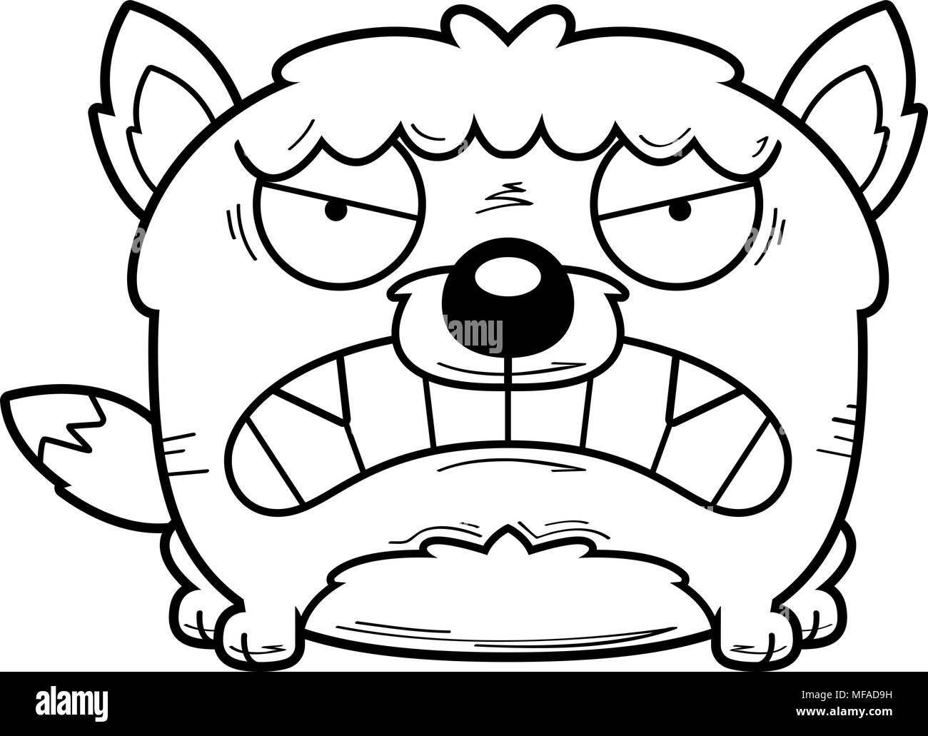 A cartoon illustration of a wolf looking mad Stock Vector Image & Art ...