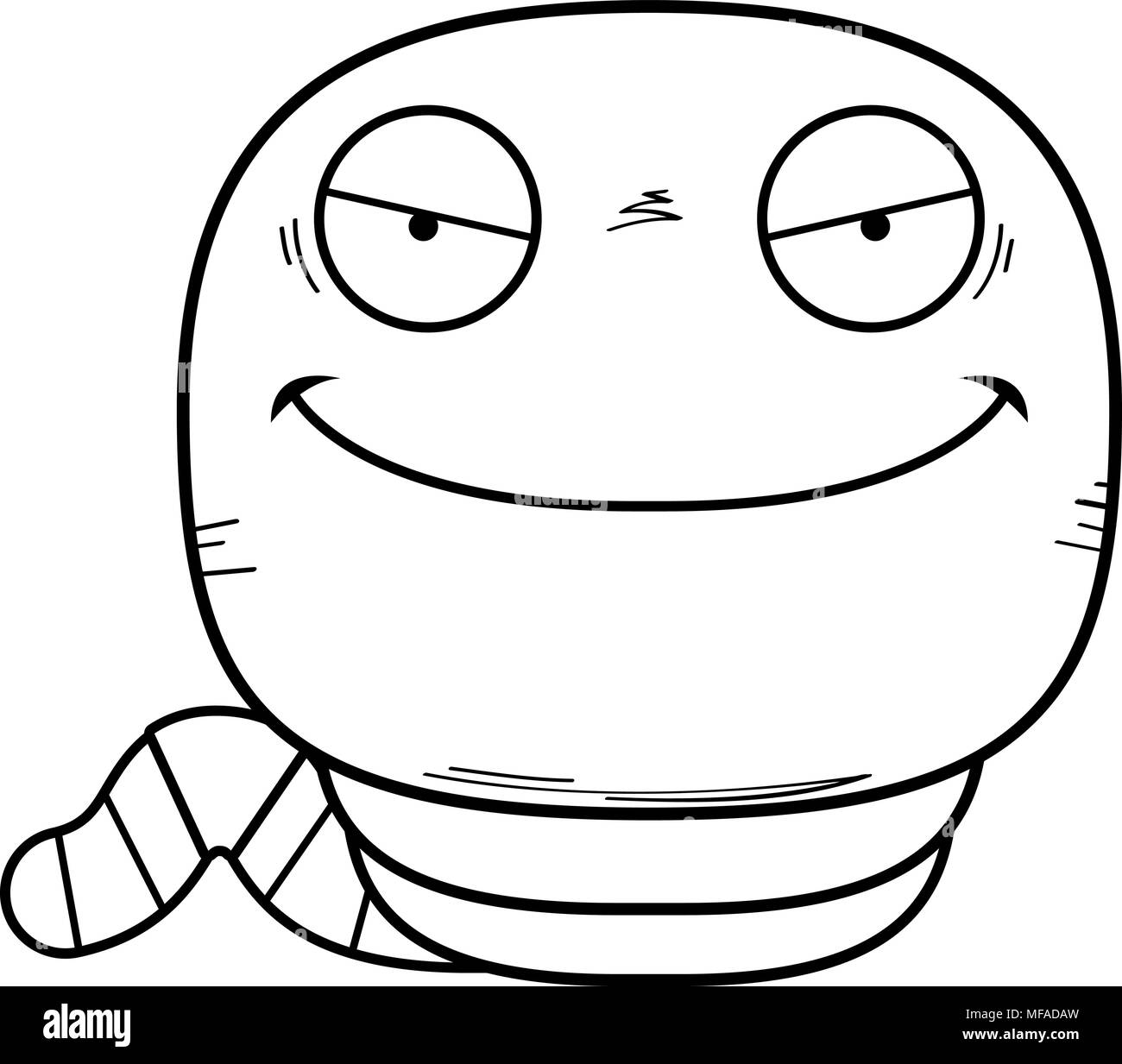 Cartoon earthworm Stock Vector Images - Alamy