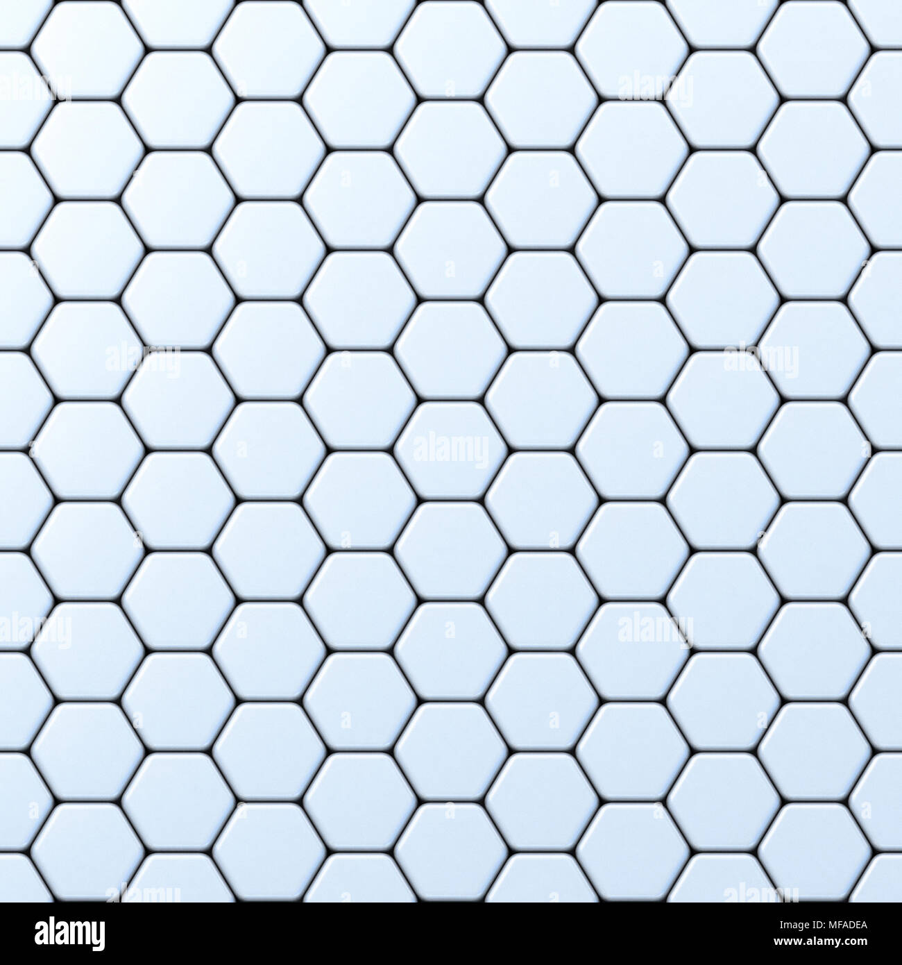 Hexagonal grid 3D render illustration Stock Photo - Alamy