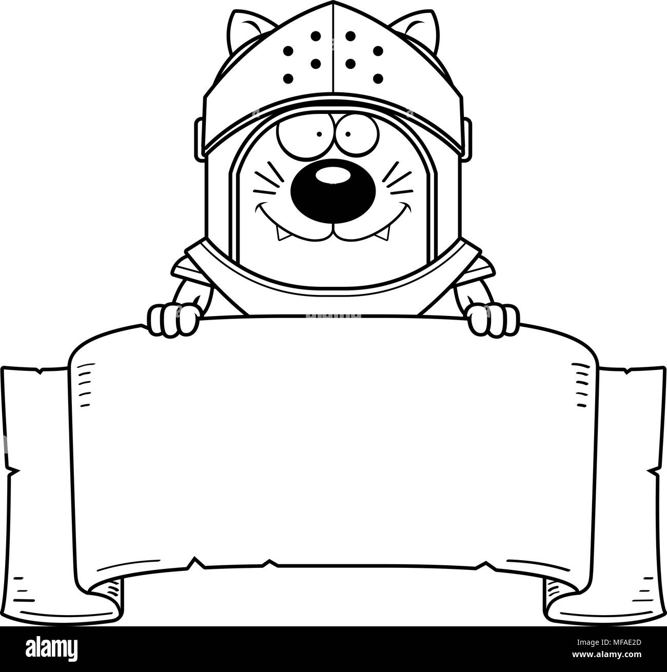 Medieval cat art illustration Stock Vector Images - Alamy