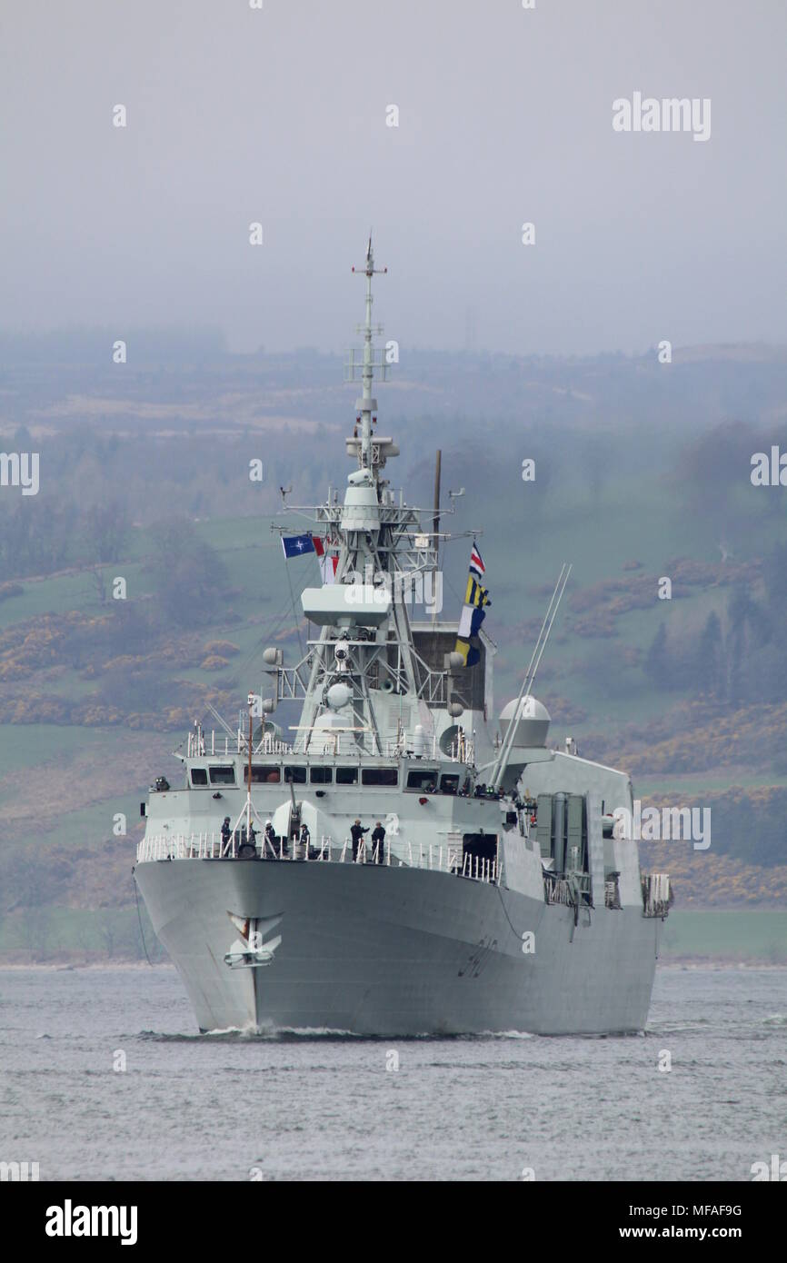 HMCS St John's (FFH-340), a Halifax-class (or City-class) frigate ...