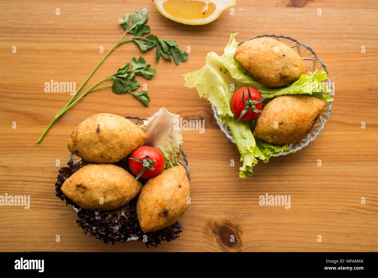 icli kofte / Boiled kibbeh / Quibe / Stuffed Meatballs Falafel Stock ...