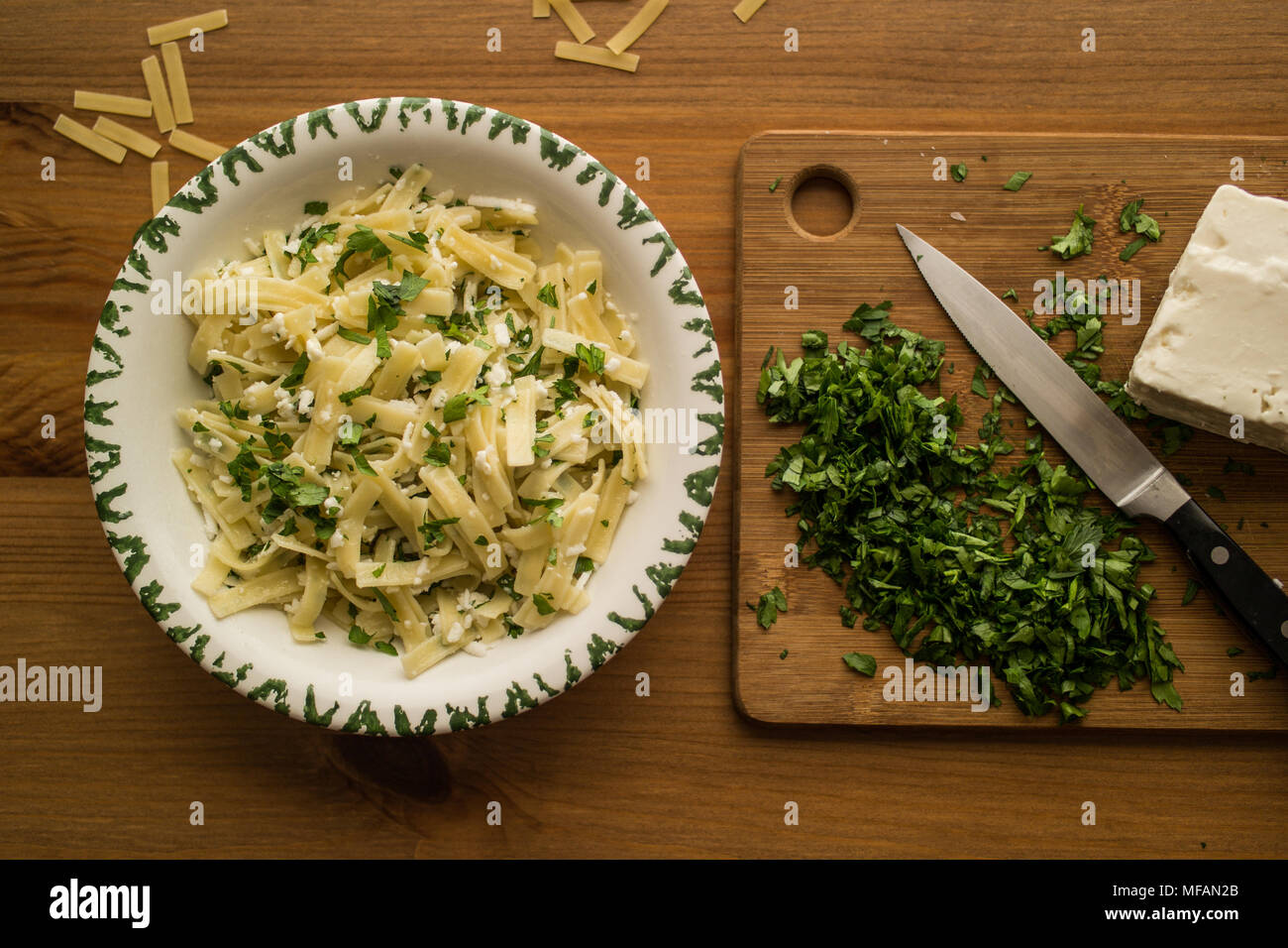 Noodles are a staple food in many cultures made from unleavened dough ...