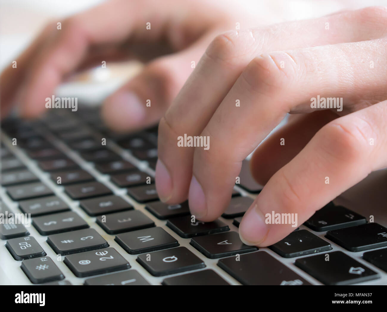 Typing in nature hi-res stock photography and images - Alamy