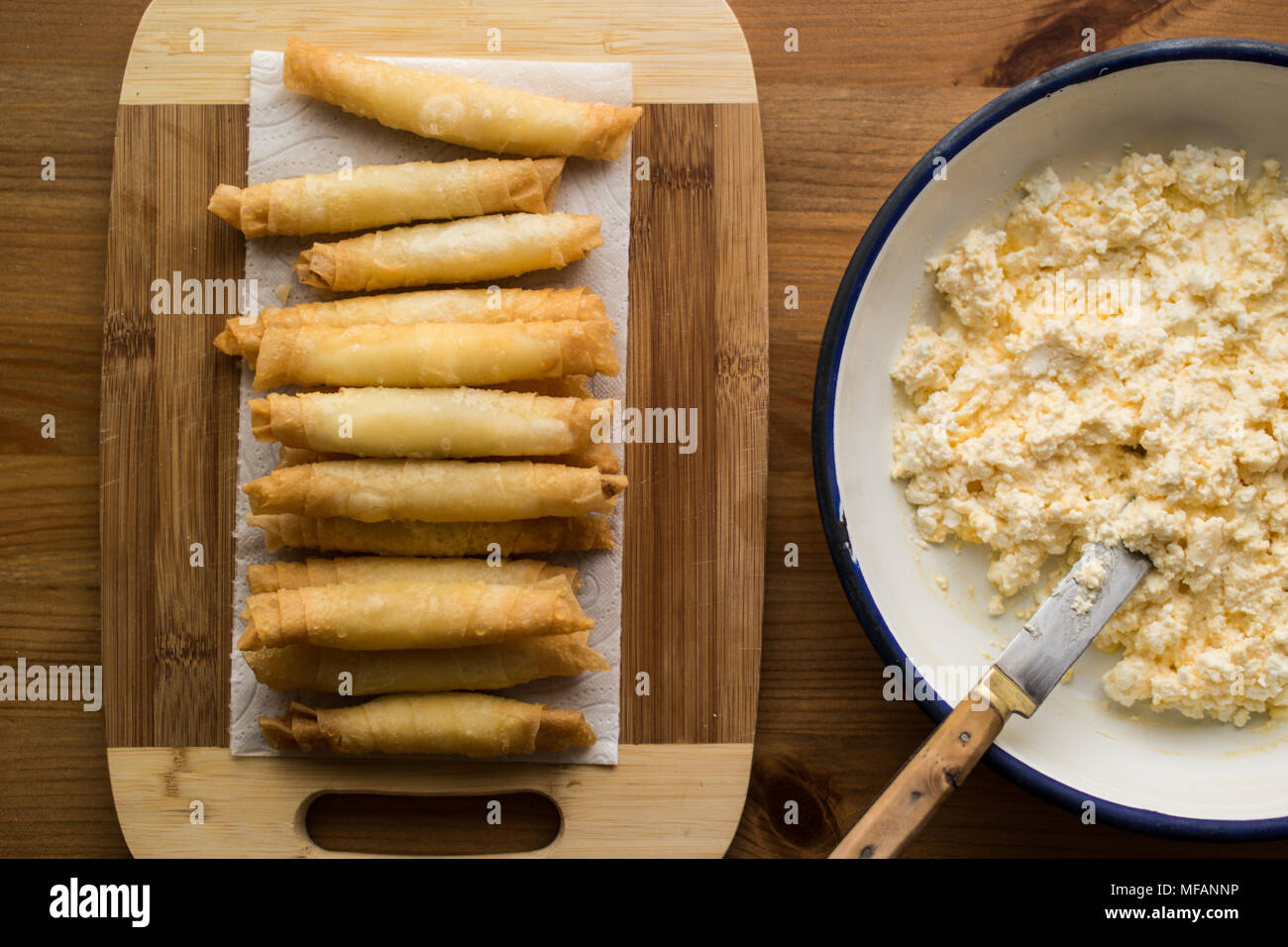 Sigara Boregi / Turkish Cigar Shaped Rolls. Traditional Borek / Burek ...