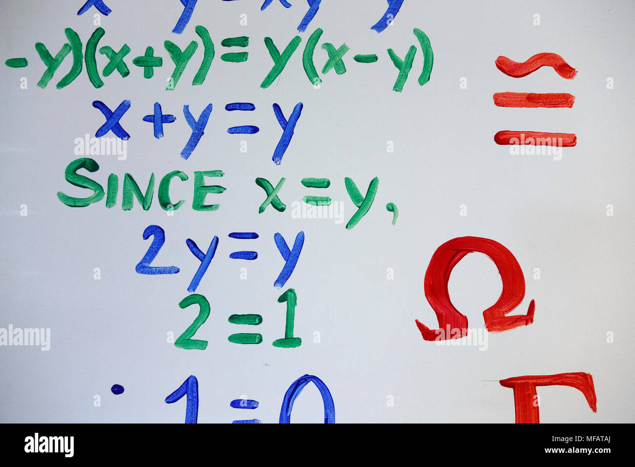 Equations whiteboard hi-res stock photography and images - Alamy