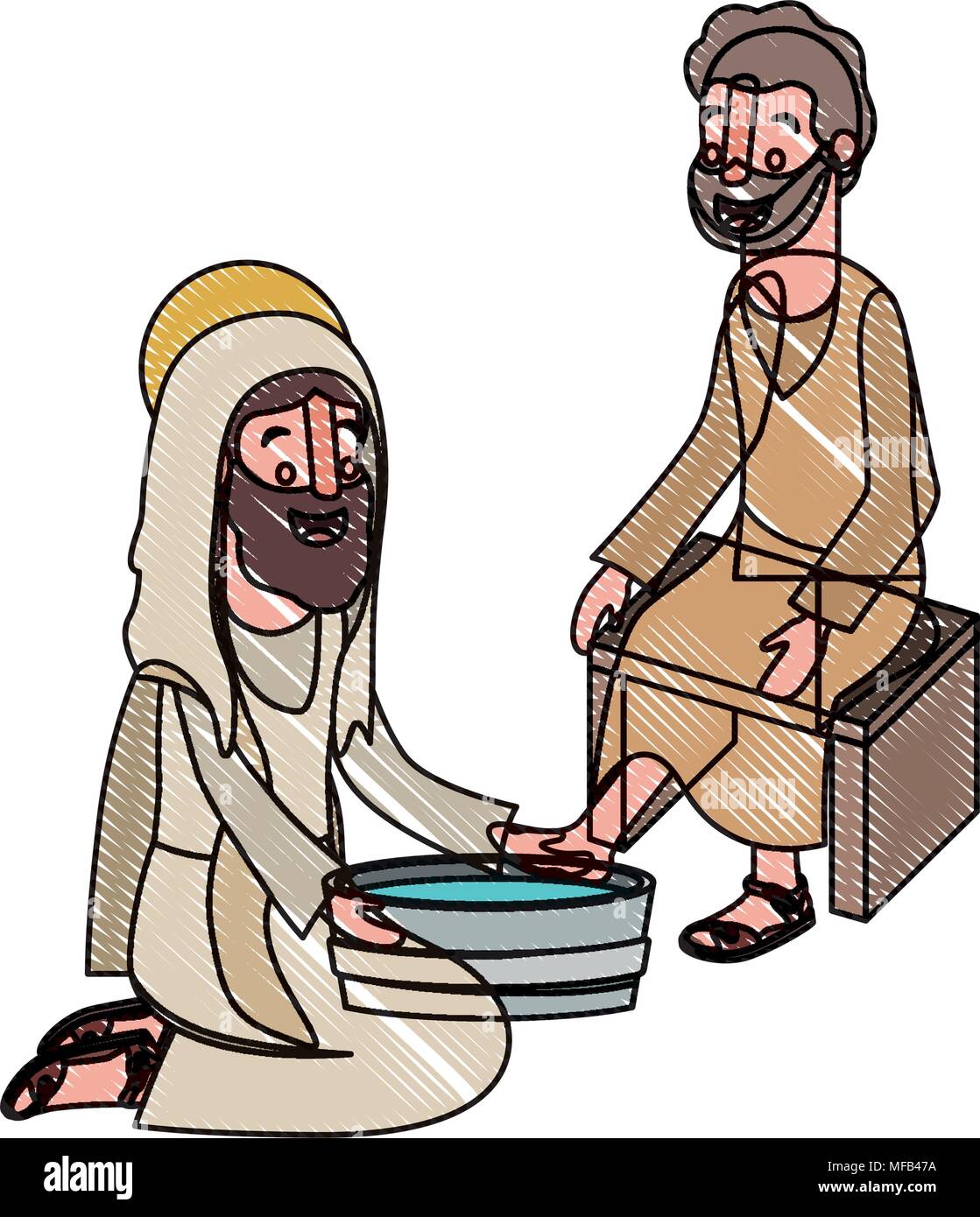 Foot washing christian hi-res stock photography and images - Alamy