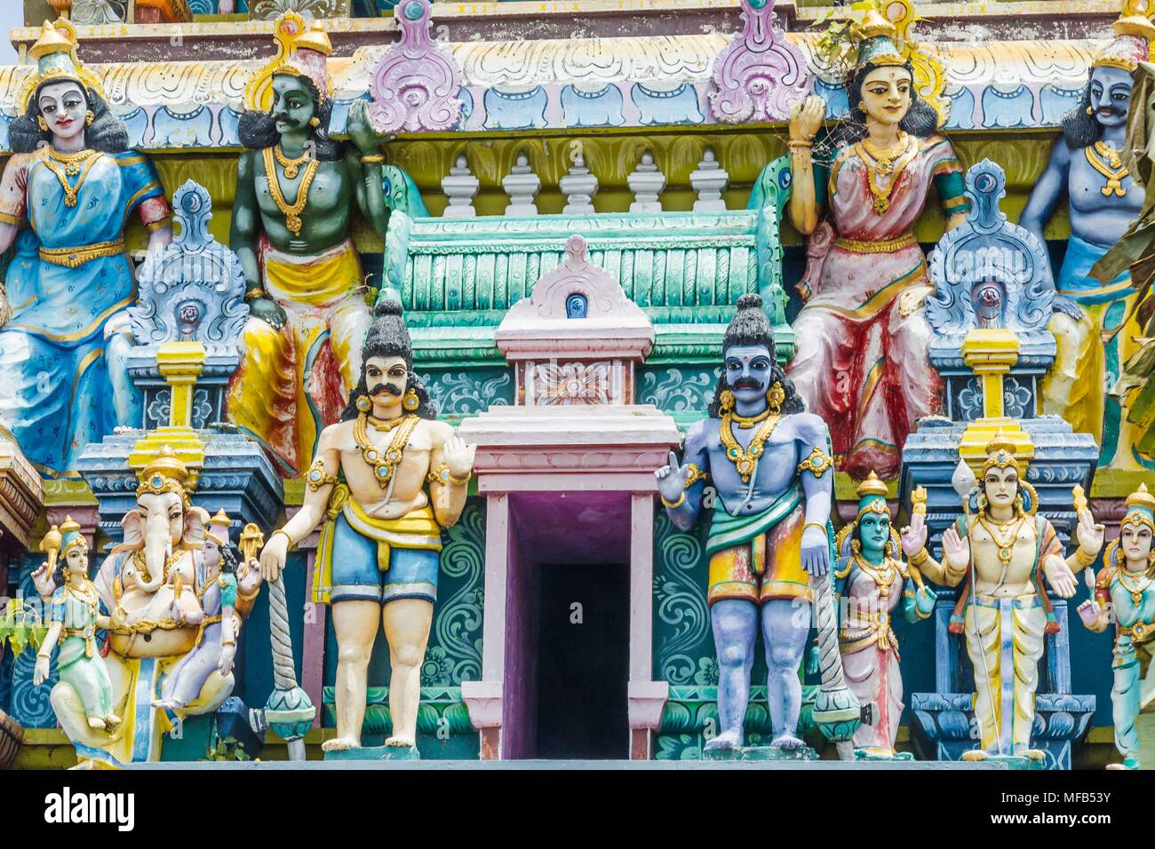 Facade hindu temple Sri Lanka Stock Photo - Alamy