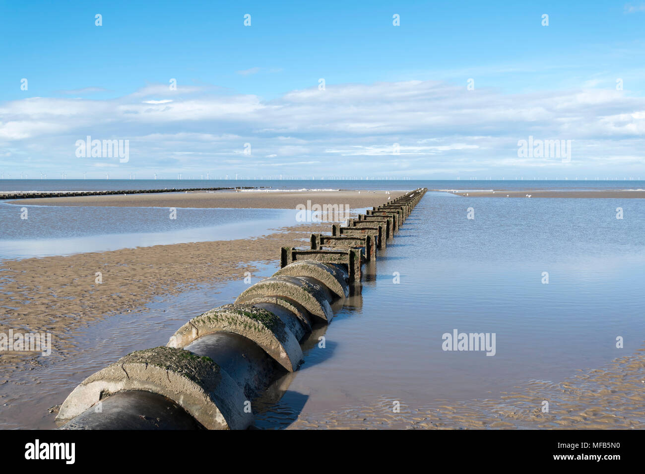 Pensarn beach near Abergele on the North Wales coast UK Stock Photo - Alamy