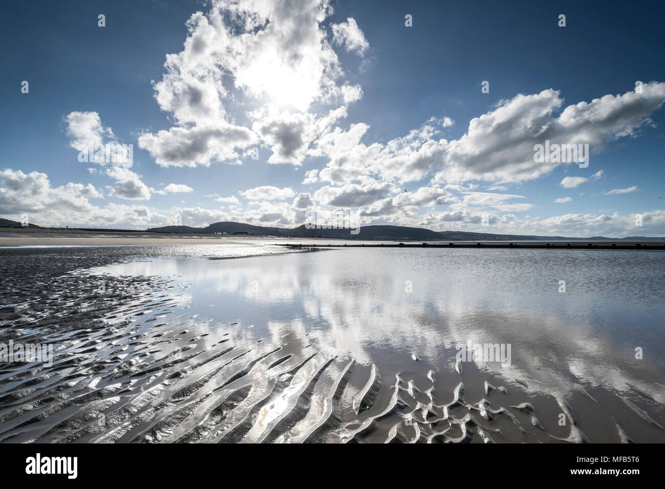 Pensarn beach near Abergele on the North Wales coast UK Stock Photo - Alamy