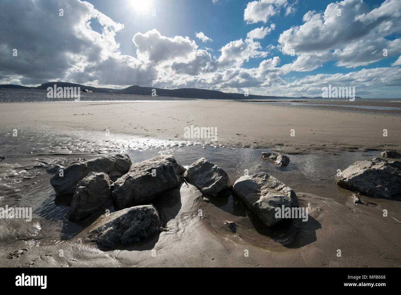 Pensarn beach near Abergele on the North Wales coast UK Stock Photo - Alamy