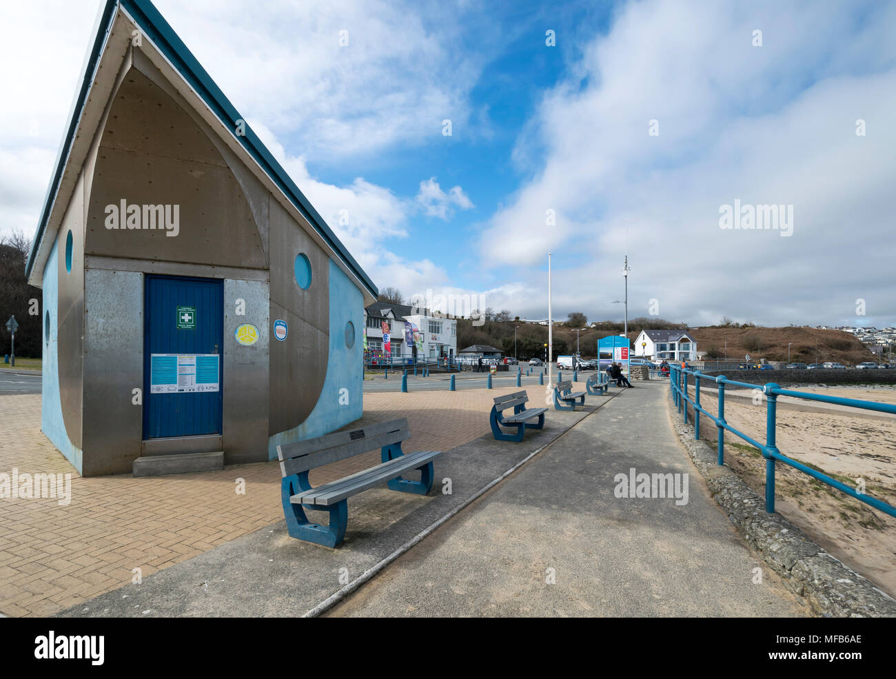 Benllech beach on the Anglesey coast in North Wales UK Stock Photo - Alamy