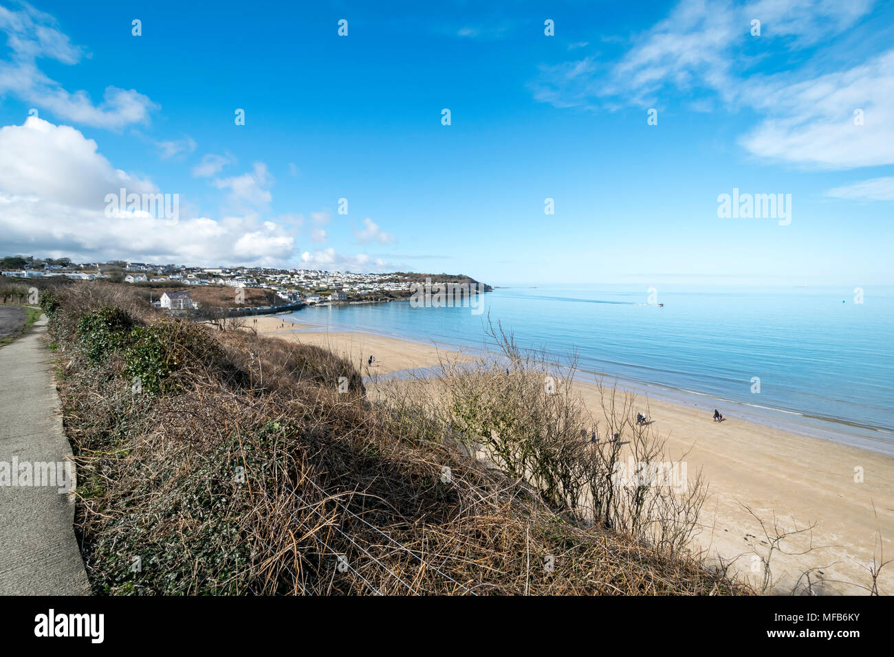 Benllech beach on the Anglesey coast in North Wales UK Stock Photo - Alamy