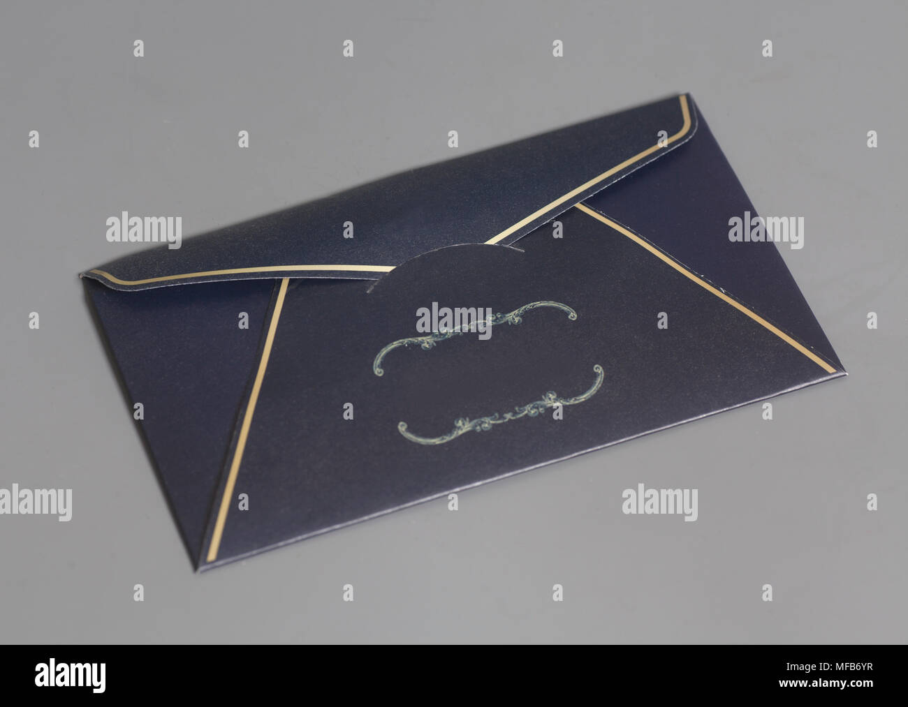 Black paper envelope Stock Photo - Alamy