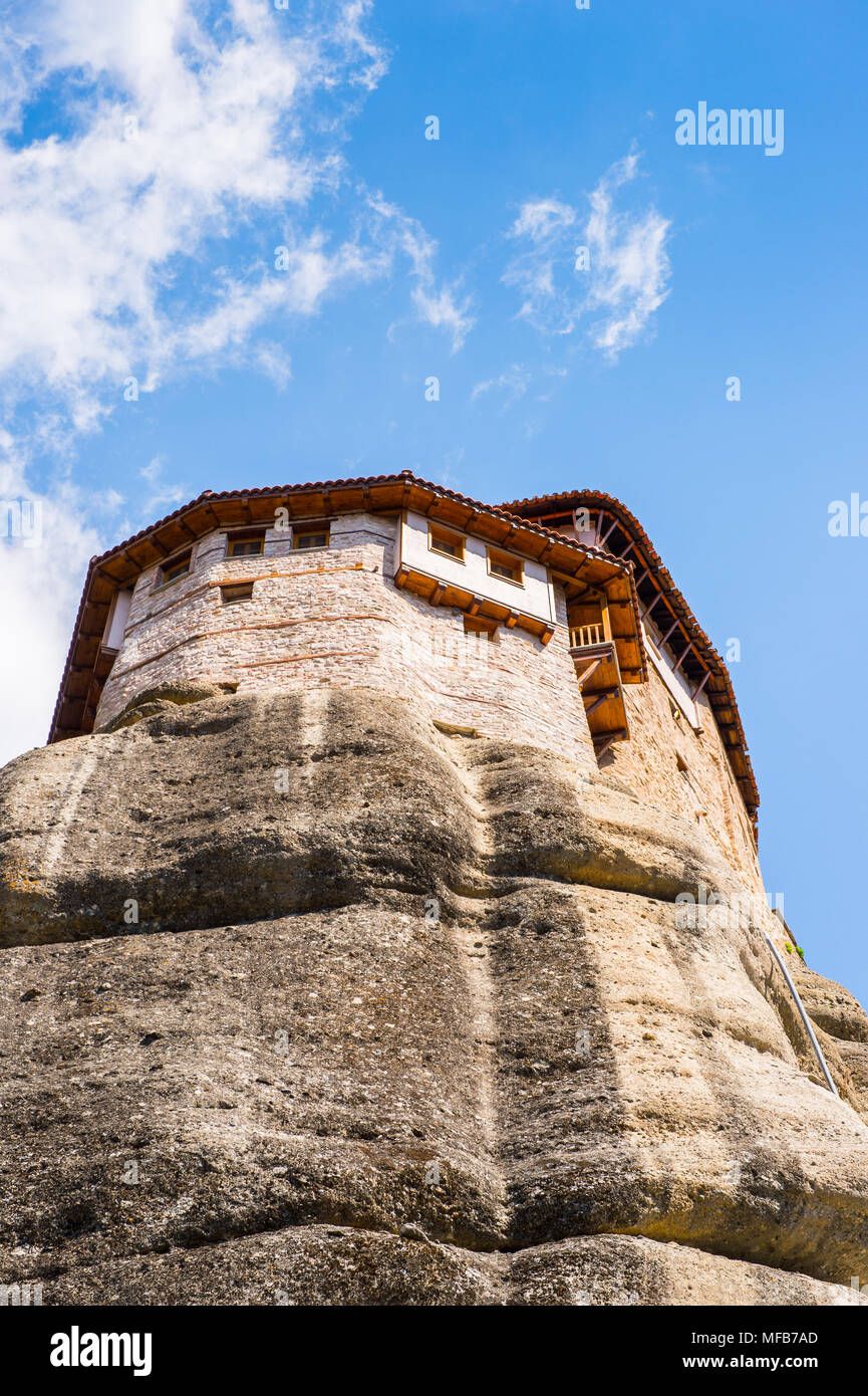 Saint Nicholas monastery in Meteora mountains, Thessaly, Greece. UNESCO ...