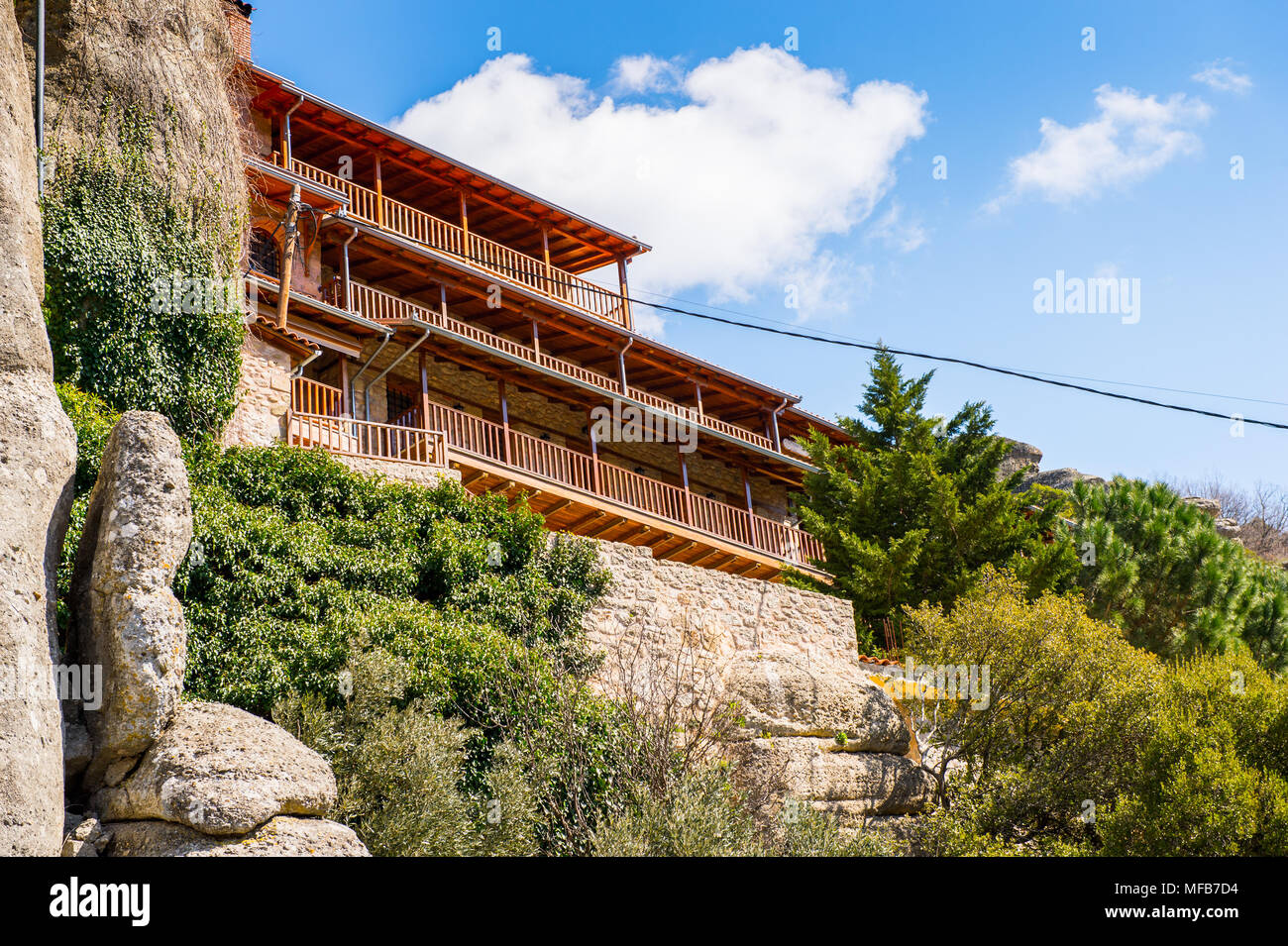 Monastery of the Meteora mountains, Thessaly, Greece. UNESCO World ...