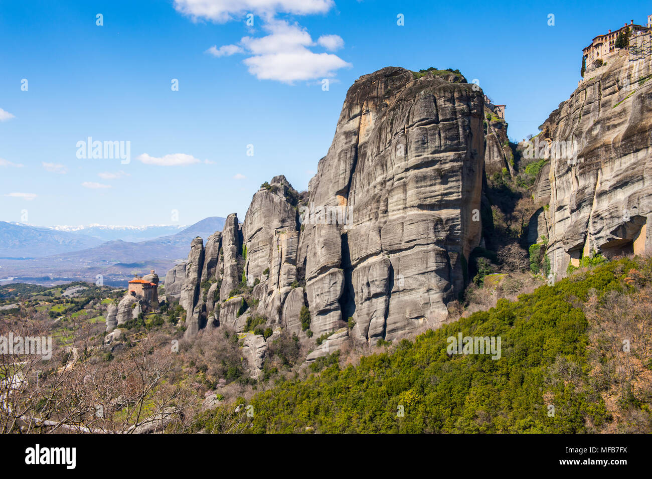 Monastery of the Meteora mountains, Thessaly, Greece. UNESCO World ...