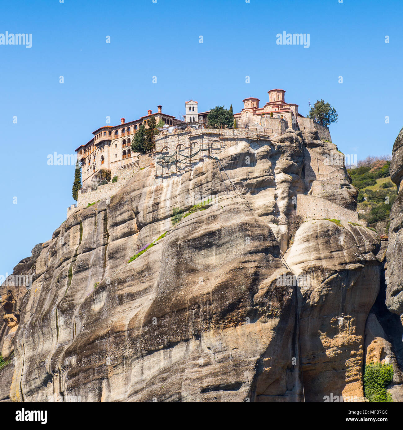 Monastery of the Meteora mountains, Thessaly, Greece. UNESCO World ...