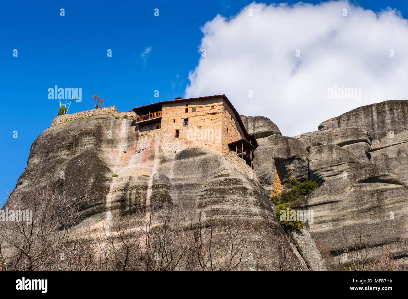 Monastery of the Meteora mountains, Thessaly, Greece. UNESCO World ...