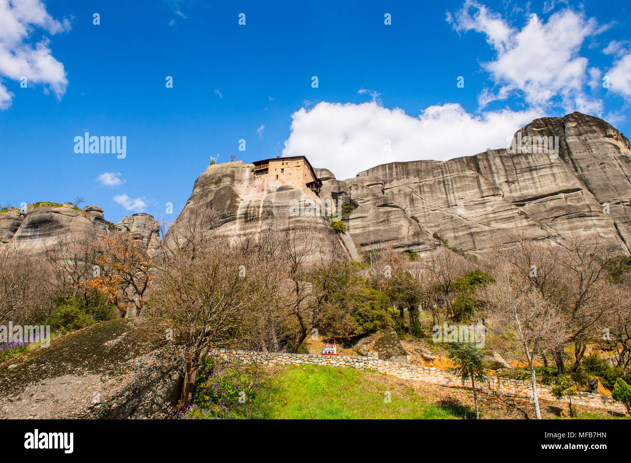 Monastery of the Meteora mountains, Thessaly, Greece. UNESCO World ...