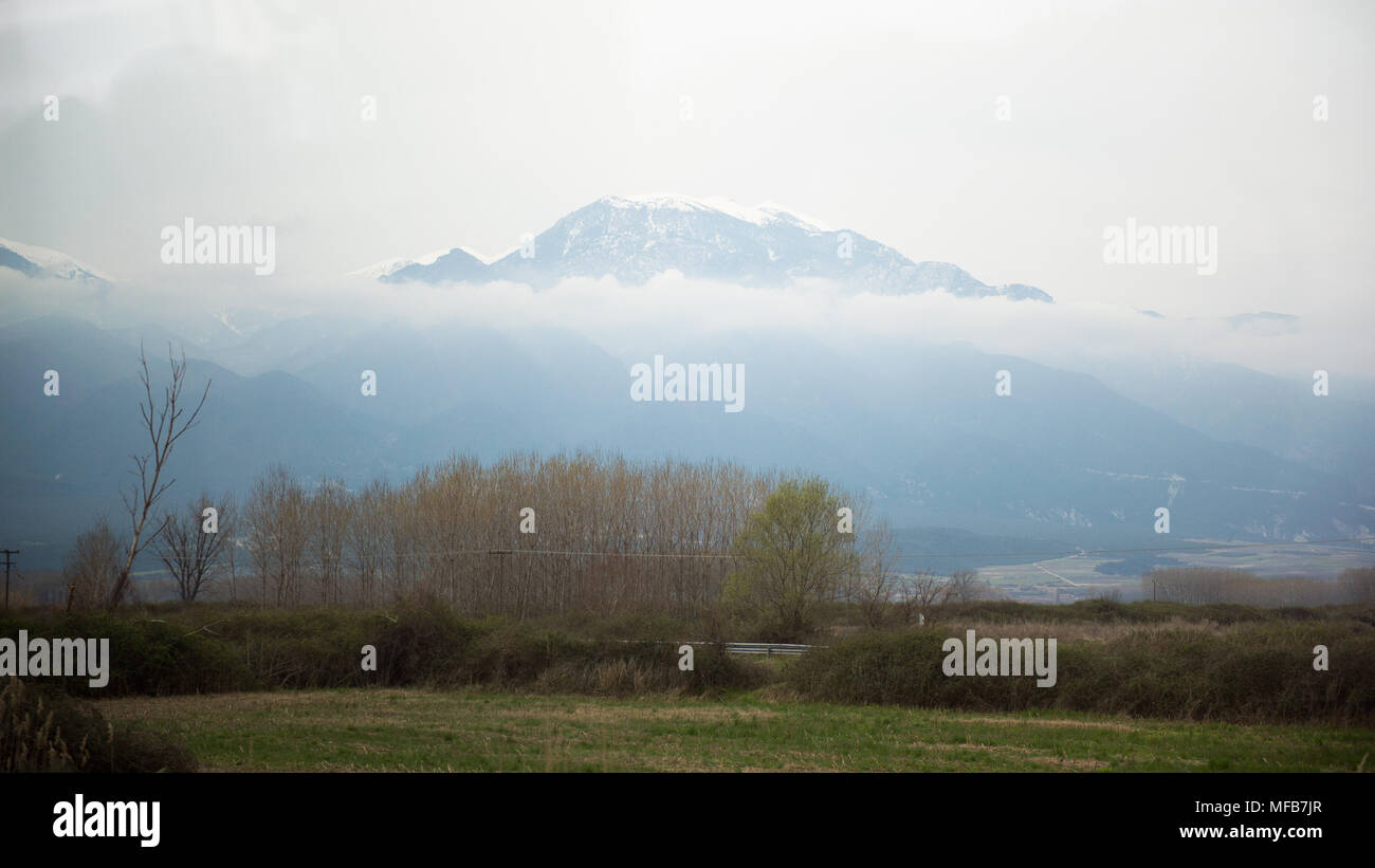 Mount Olympus in Greece. Olympus was the home of the Twelve Olympians ...