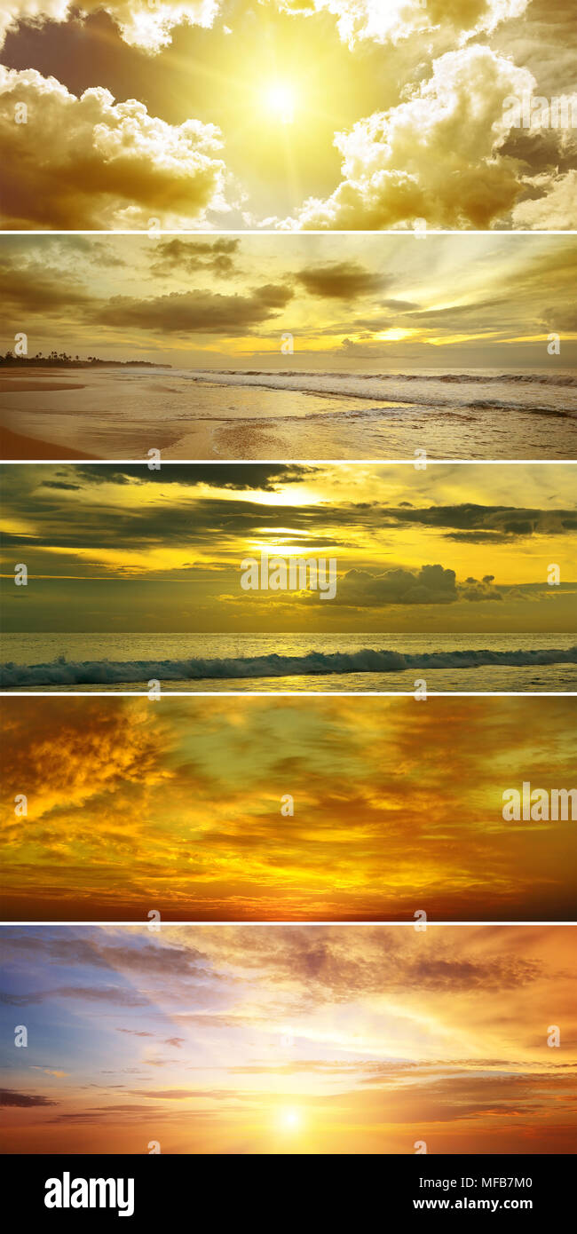 Collage with sun hi-res stock photography and images - Alamy