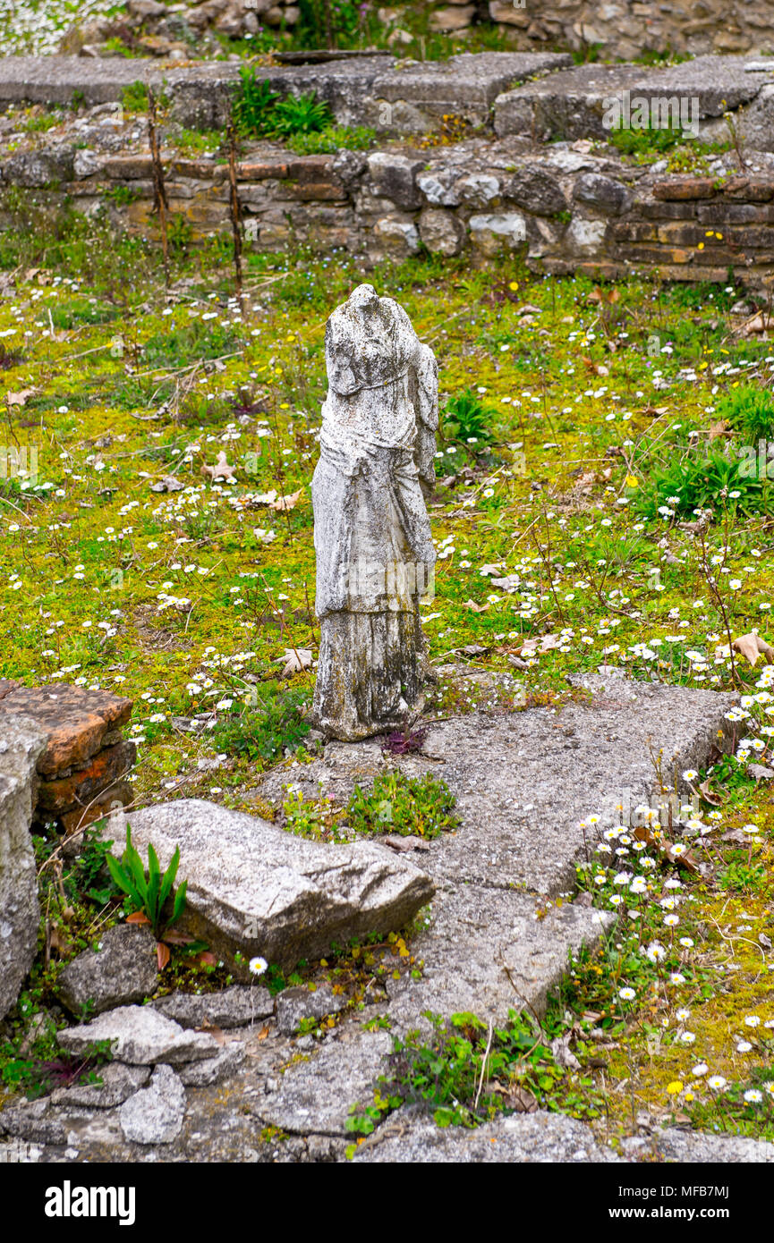Statue in Dion, Greece Stock Photo - Alamy
