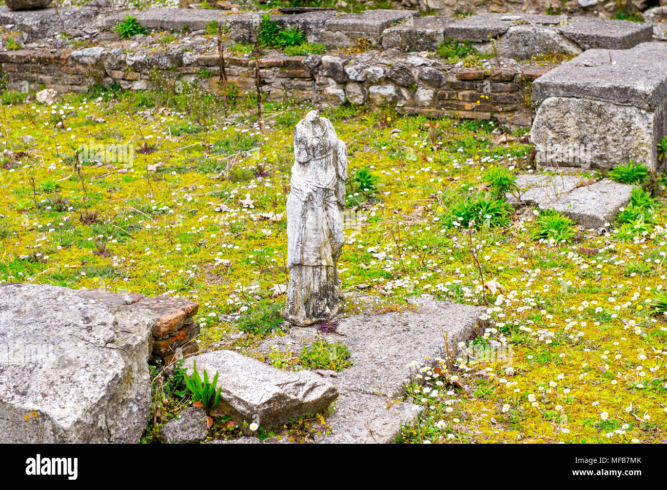 Statue in Dion, Greece Stock Photo - Alamy