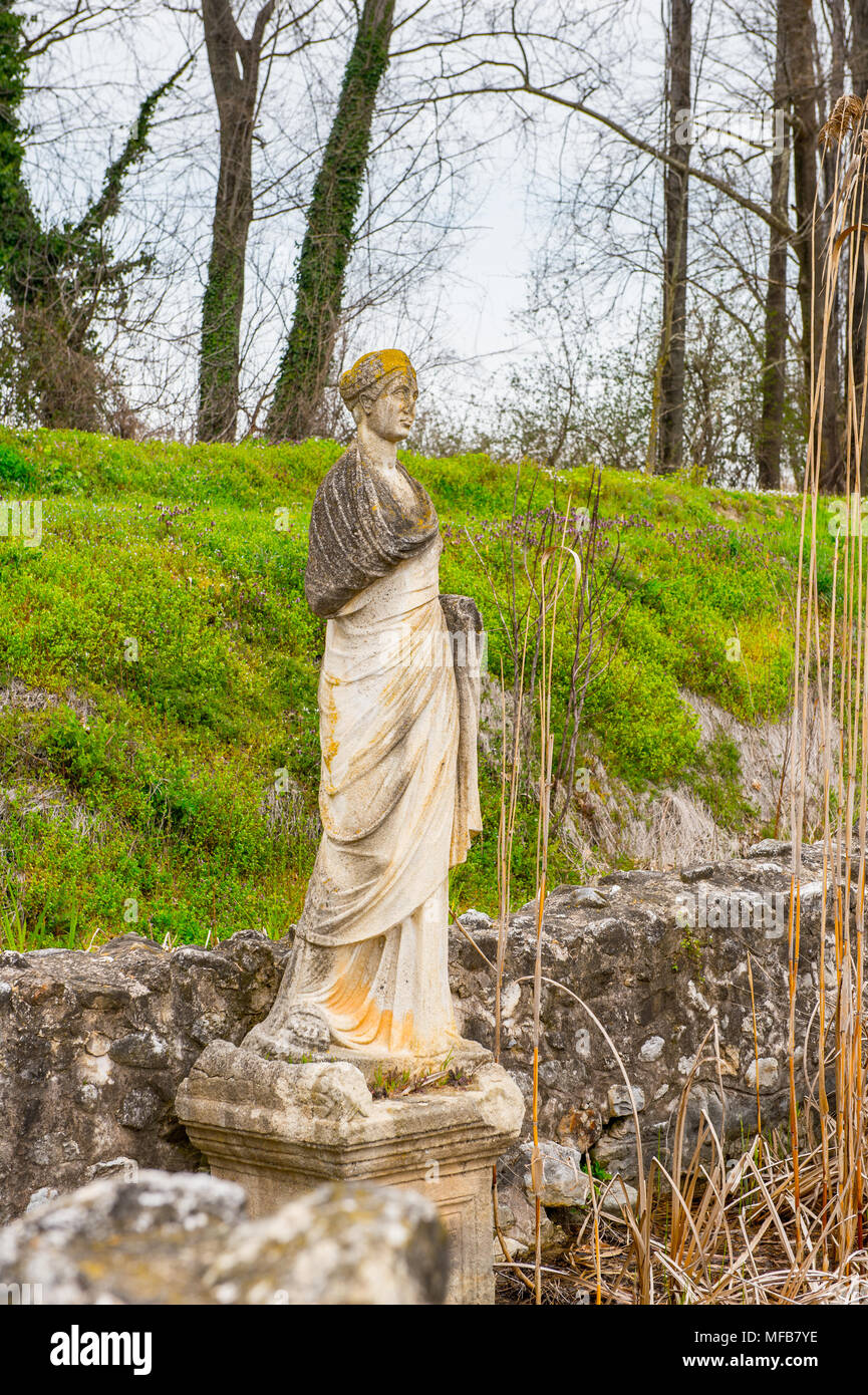 Statue of the Sanctuary of Zeus Hypsistos, Dion Archeological Site in ...