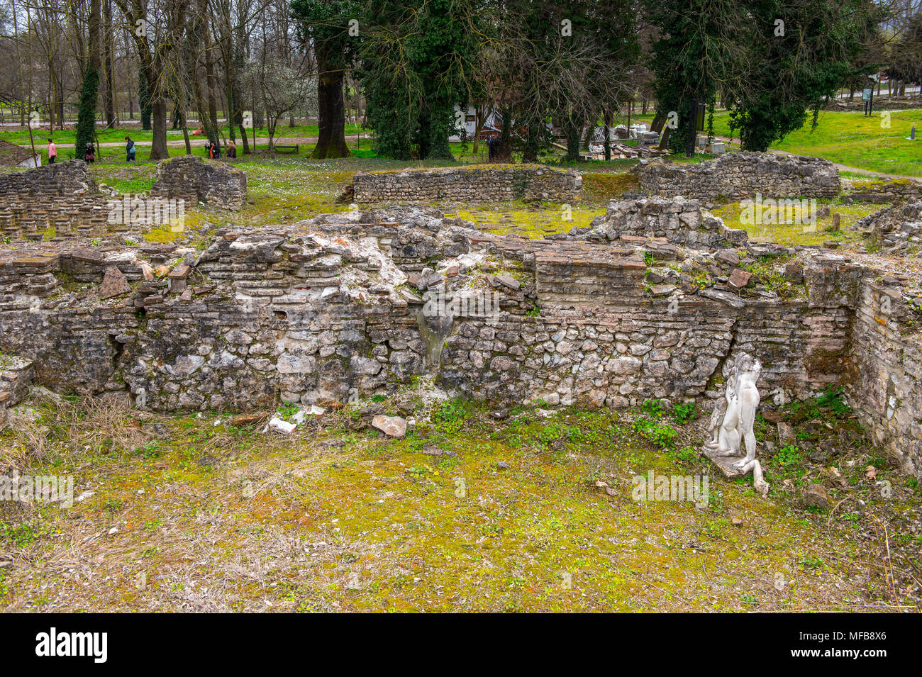 Ancient ruins in the Dion Archeological Site in Greece Stock Photo - Alamy